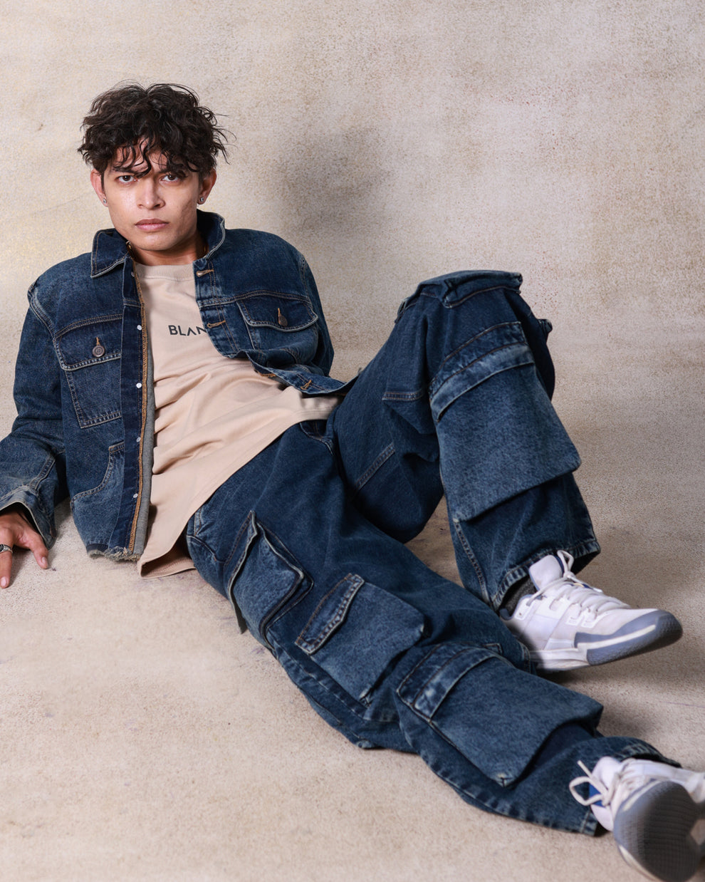 Cargo Multi Pocket Jeans in Blue – Blanck Denim